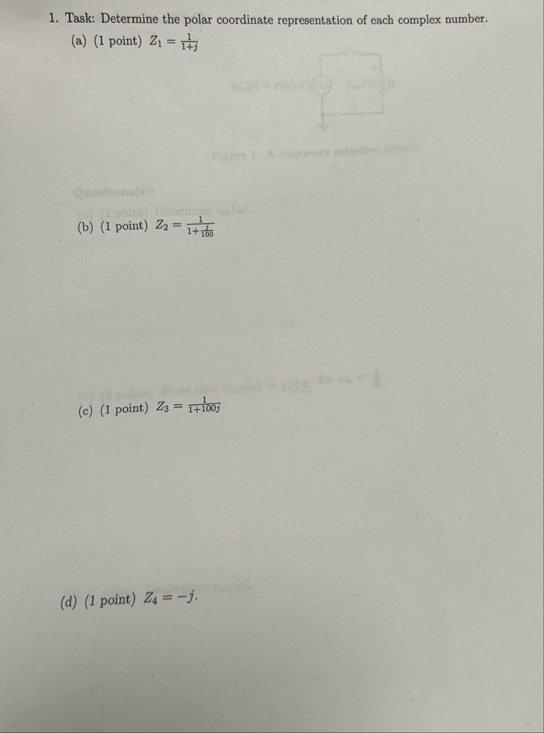 Solved Task: Determine the polar coordinate representation | Chegg.com
