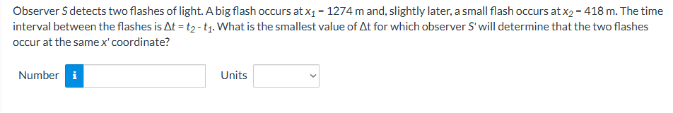 Solved Observer S ﻿detects two flashes of ﻿light. A big | Chegg.com