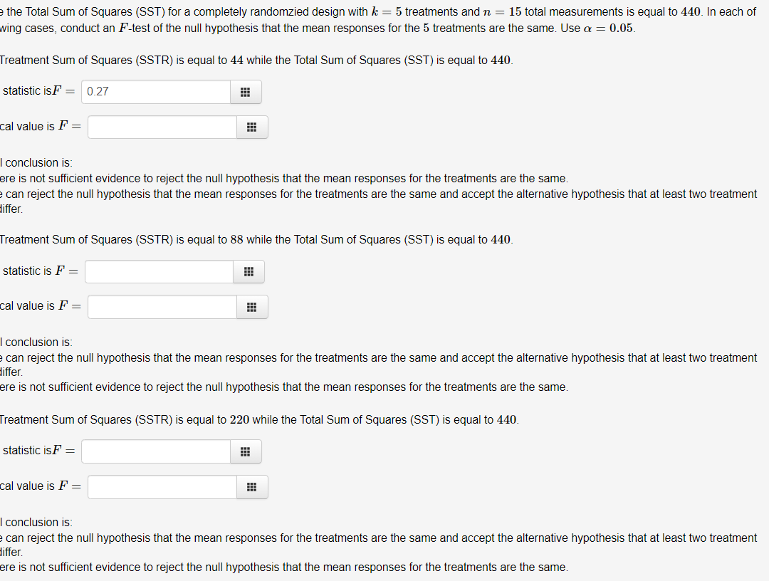 Solved Suppose the Total Sum of Squares (SST) for a | Chegg.com
