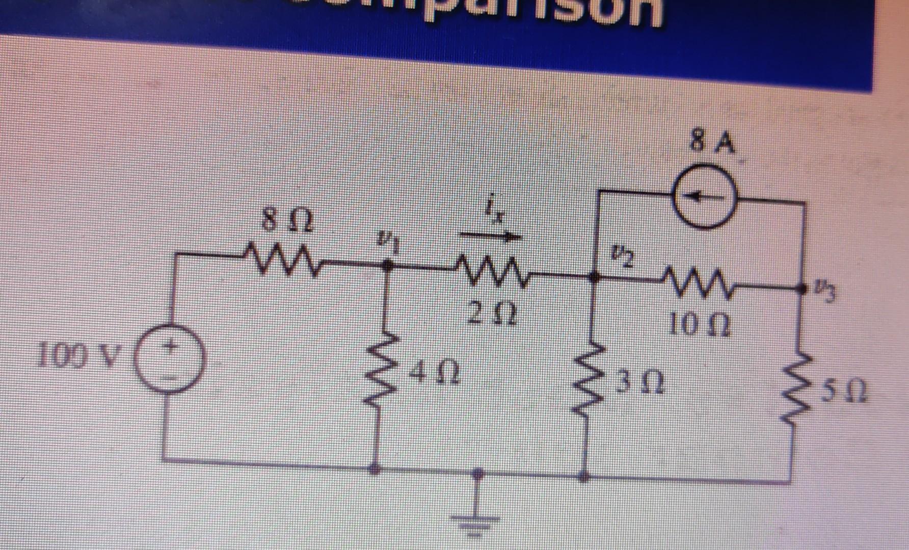 Solved determine v1 and v2 using nodal analysis and also | Chegg.com