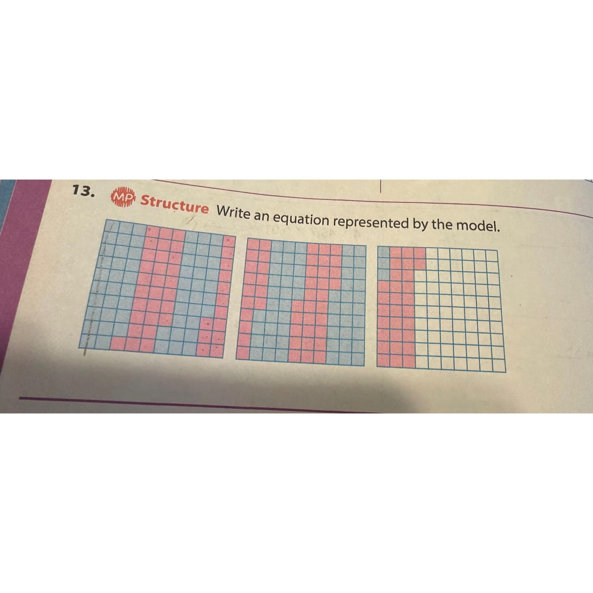 Solved Write an equation represented by the model. | Chegg.com