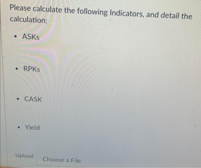 Solved Please calculate the following Indicators, and detail | Chegg.com