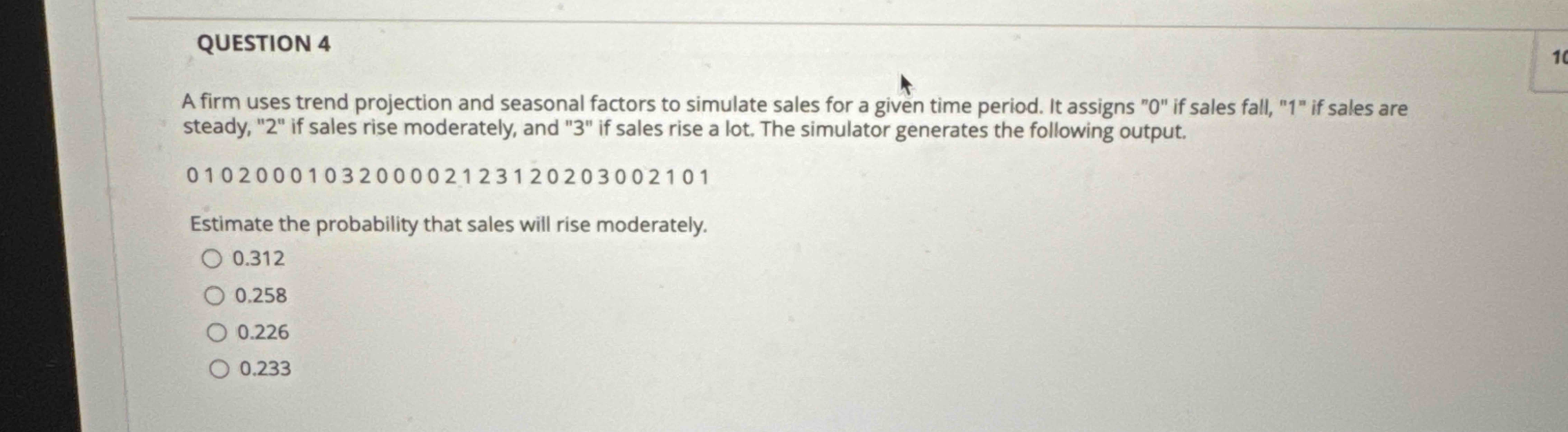 Solved QUESTION 4A firm uses trend projection and seasonal | Chegg.com