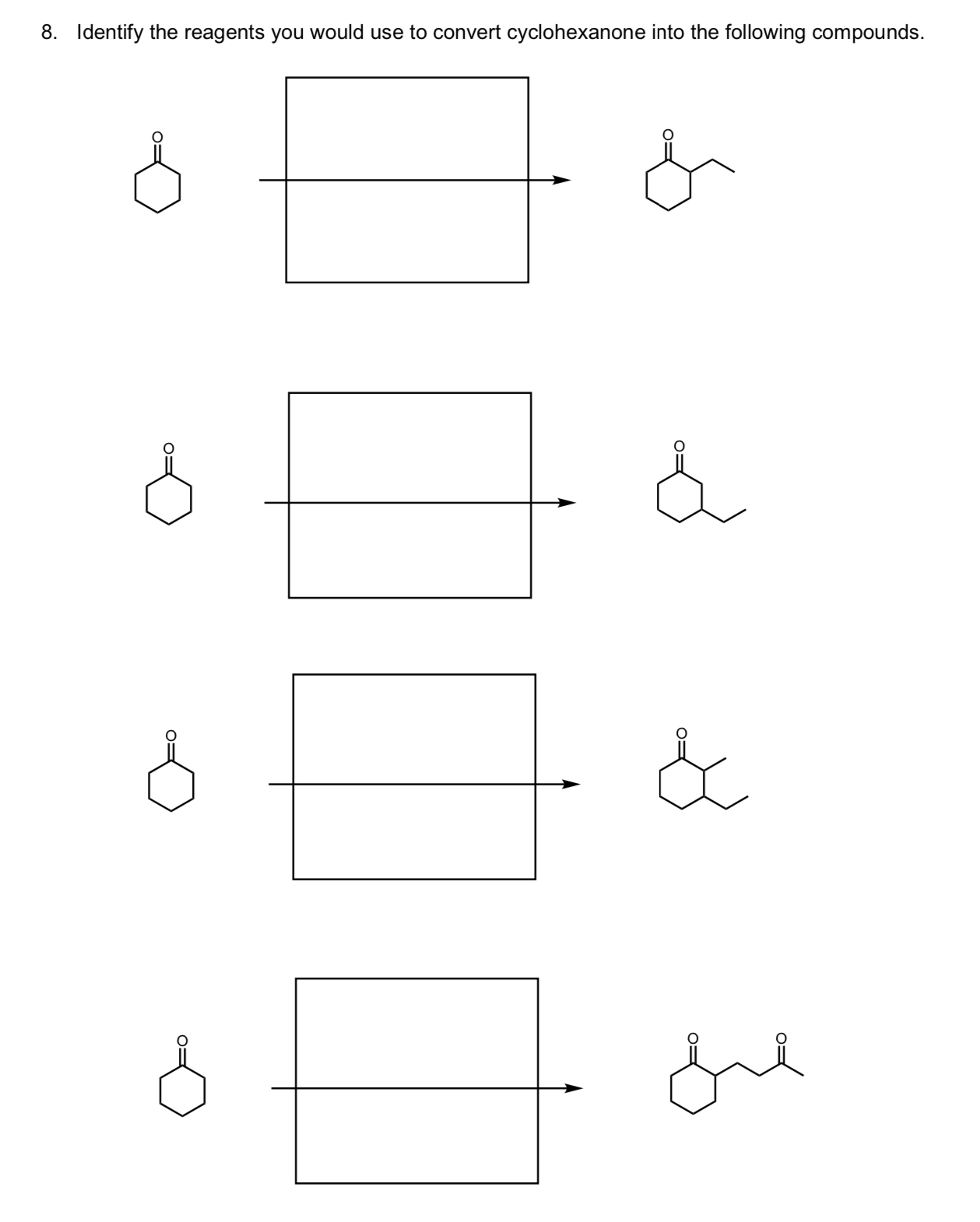 Solved Identify the reagents you would use to convert | Chegg.com