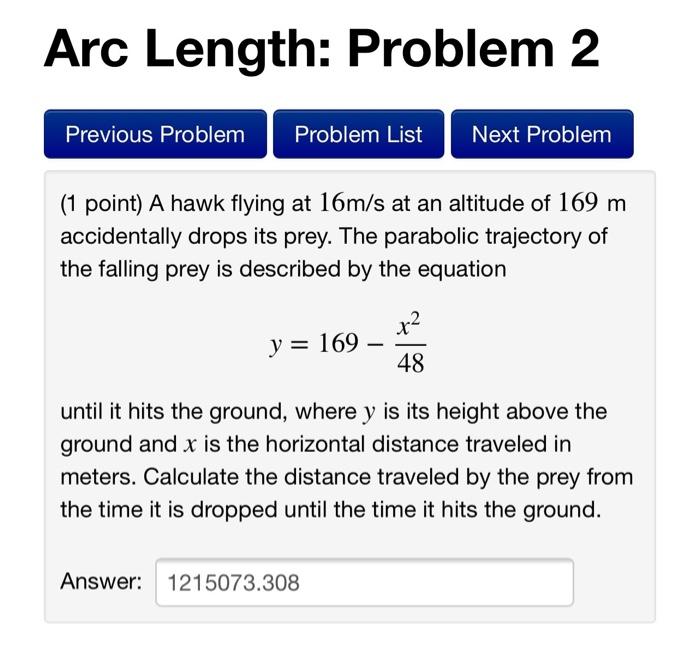 Solved Volumes Shells: Problem 1 Previous Problem Problem | Chegg.com