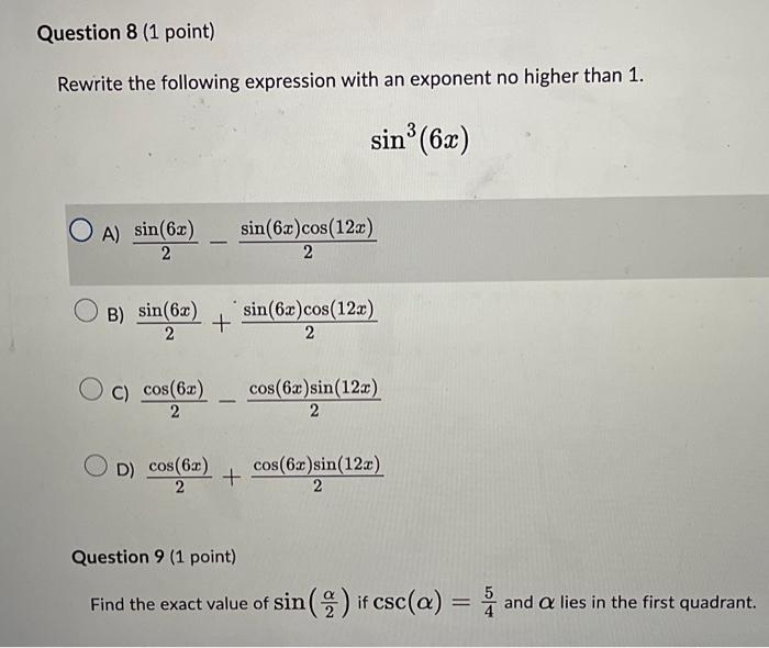 Solved Rewrite the following expression with an exponent no | Chegg.com