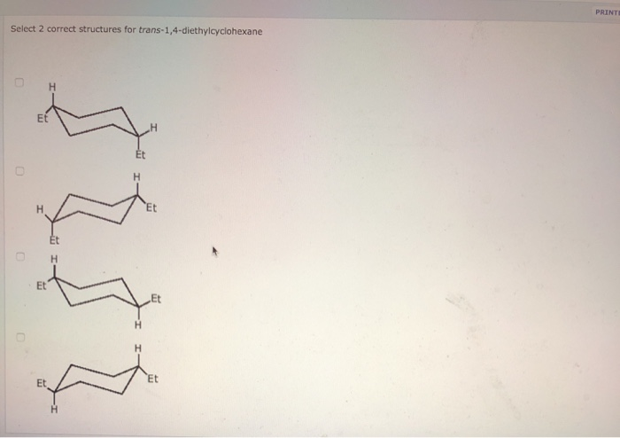 Solved PRINTE Select 2 correct structures for | Chegg.com