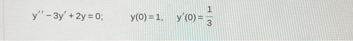 Solved Differential equations solve initial value problem | Chegg.com