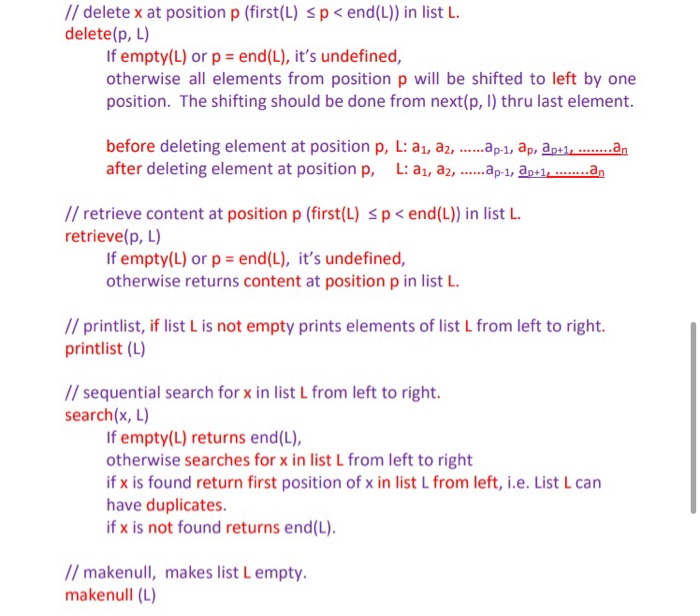 Solved Examples of ADT pseudo code: 1- ADT pseudo code to | Chegg.com