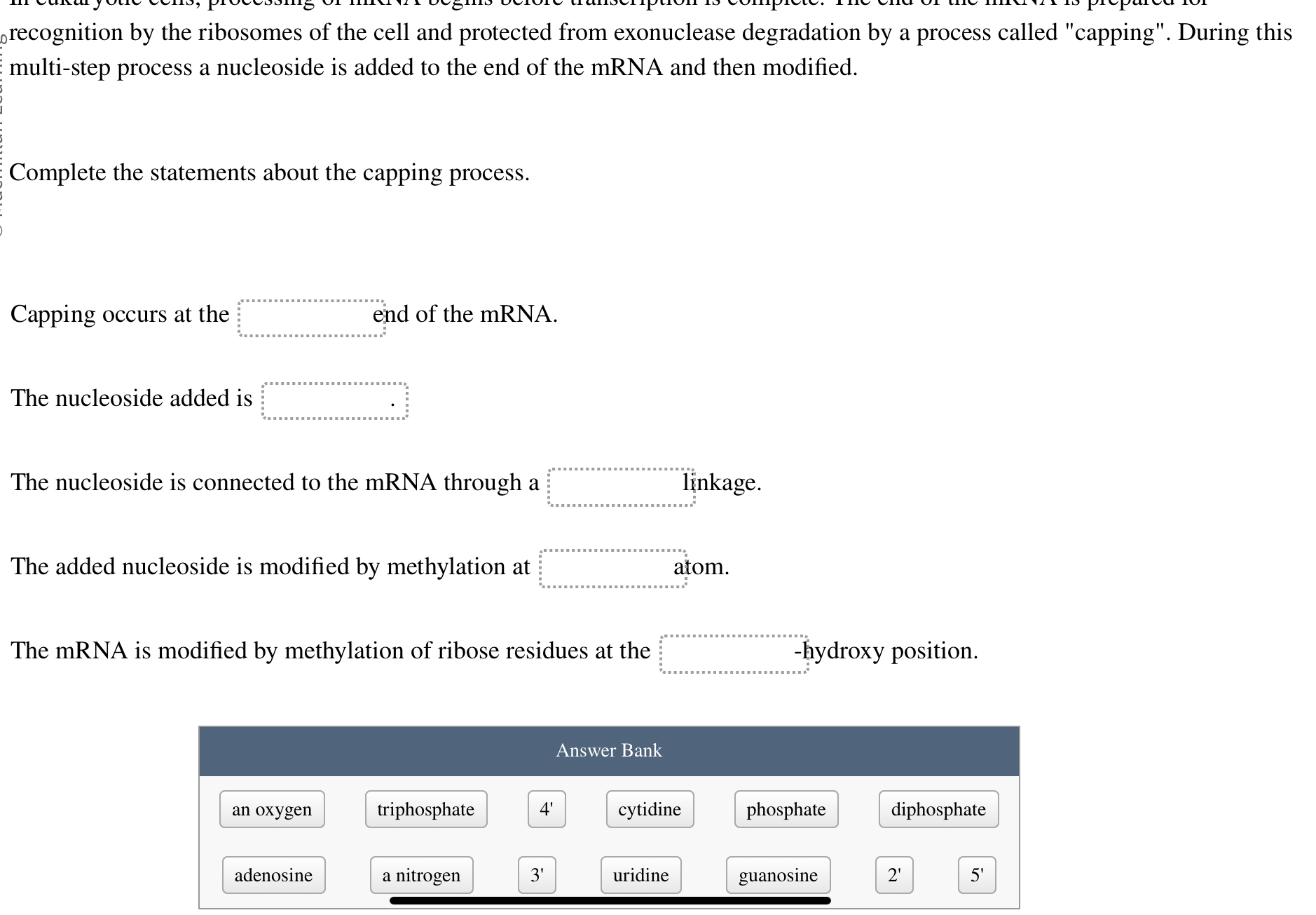 Solved recognition by the ribosomes of the cell and | Chegg.com