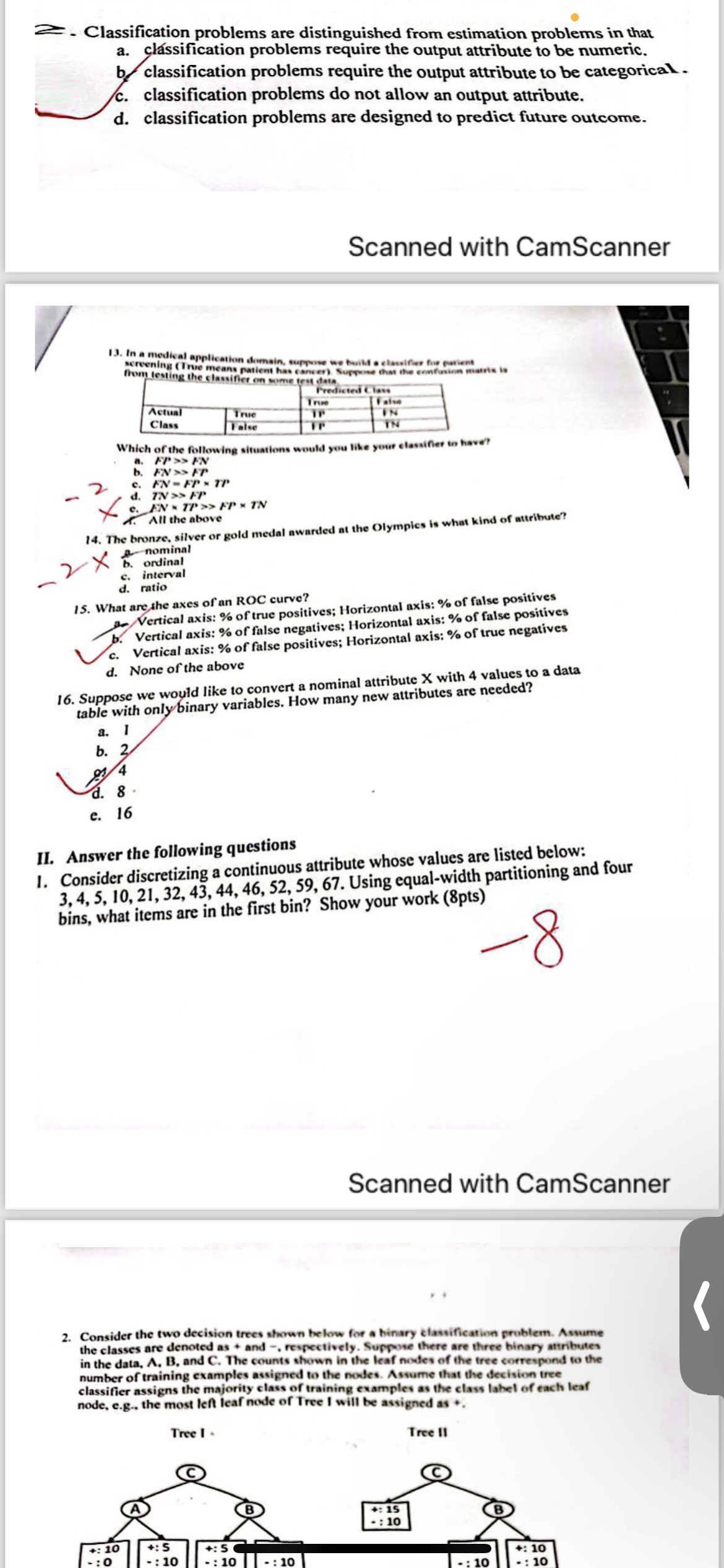 Solved 2 - ﻿Classification problems are distinguished from | Chegg.com