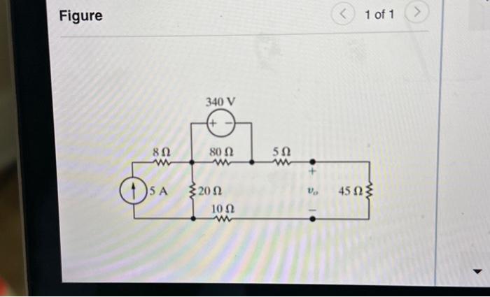 Solved find v_o, find power developed by 340V, power | Chegg.com
