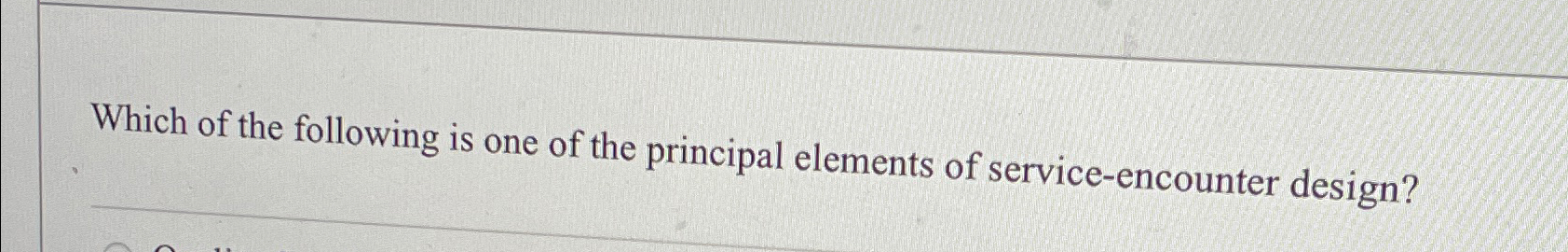 Solved Which of the following is one of the principal | Chegg.com