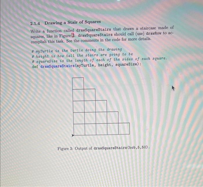 Solved 2.1.3 Drawing a Grid Write a function called drawGrid | Chegg.com
