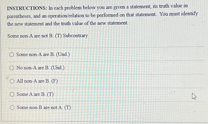 INSTRUCTIONS: In each problem below you are given a | Chegg.com