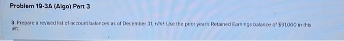 Solved Required information Problem 19-3A (Algo) Computing | Chegg.com