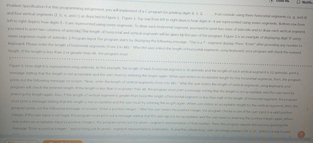 Solved Problem Specification For this programming | Chegg.com