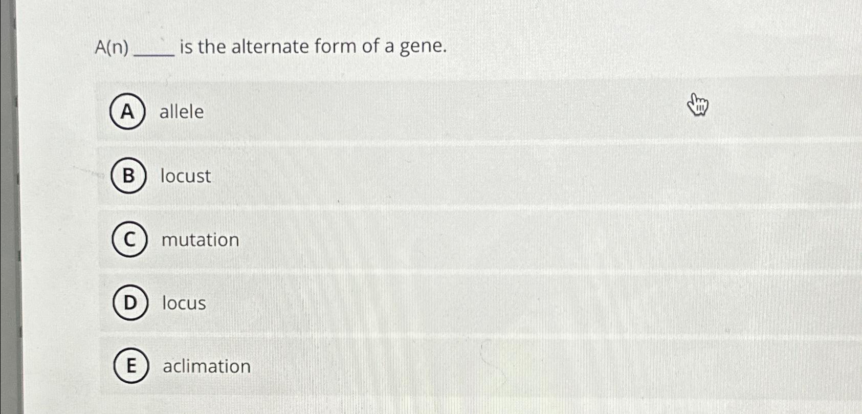 Solved A(n), ﻿is the alternate form of a | Chegg.com