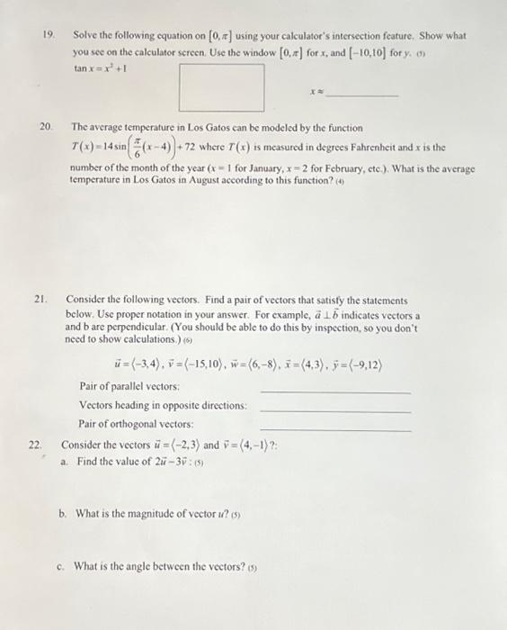 Solved 19-22 plz19. 20. 21. 22. Solve the following equation | Chegg.com