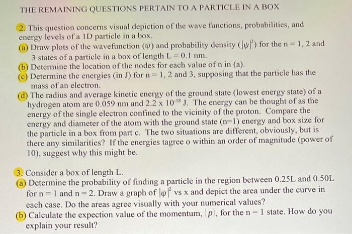 Solved 2. This question concerns visual depiction of the | Chegg.com