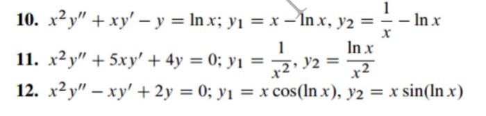 Solved In Problems 1 through 12, verify by substitution that | Chegg.com