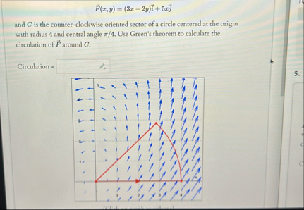 Solved vec(F)(x,y)=(3z-2y)vec(i) 5xvec(j)and C ﻿is the | Chegg.com