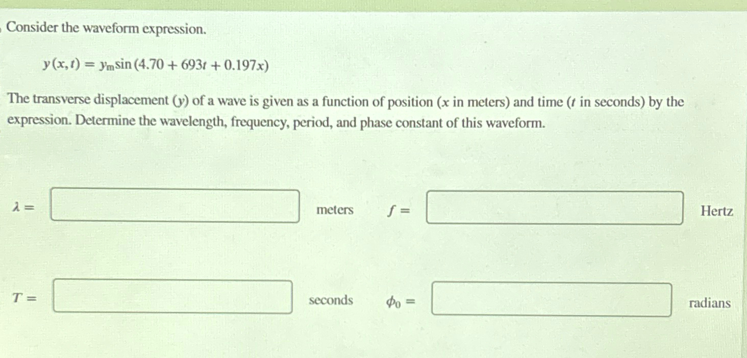 Solved Consider the waveform | Chegg.com
