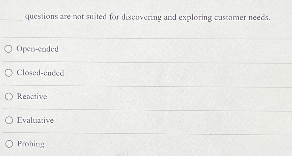 Solved questions are not suited for discovering and | Chegg.com