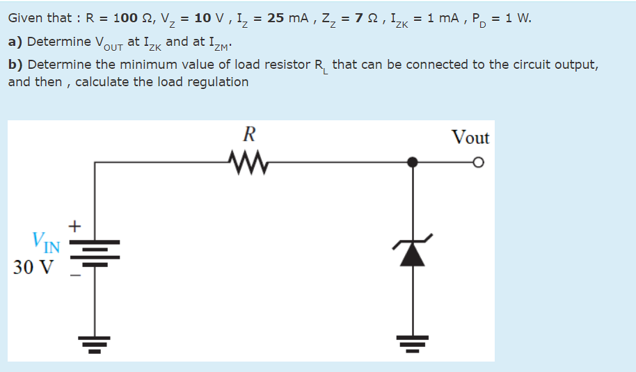 Solved a) ﻿Determine VOUT ﻿at IZK ﻿and at IZM.b) ﻿Determine | Chegg.com