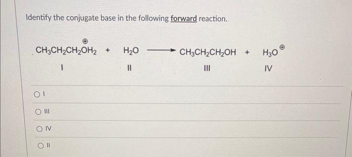 Solved For the following forward reaction, which reactant | Chegg.com