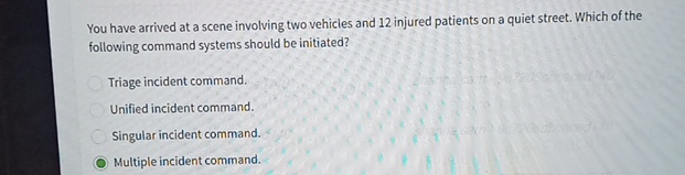 Solved You have arrived at a scene involving two vehicles | Chegg.com