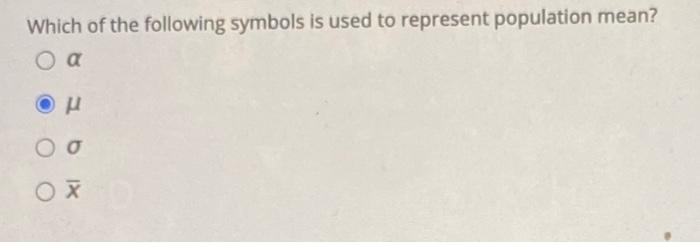 Solved Which of the following symbols is used to represent | Chegg.com