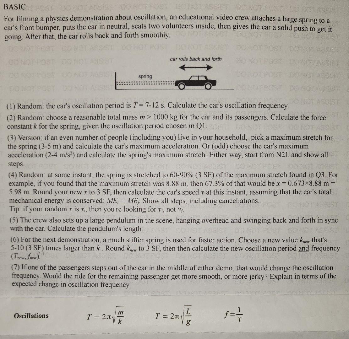 Solved please assist with 5, 6 and 7. calculations to 3 sf. | Chegg.com