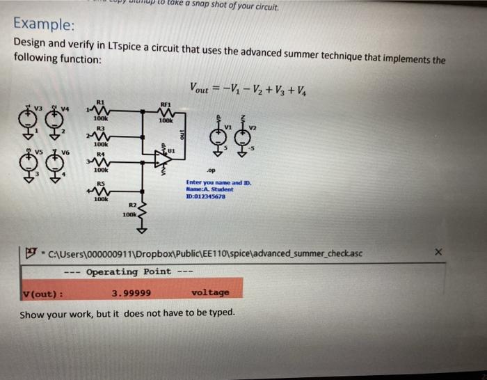 Solved Q1(10pts): Design and verify in LTspice a circuit | Chegg.com