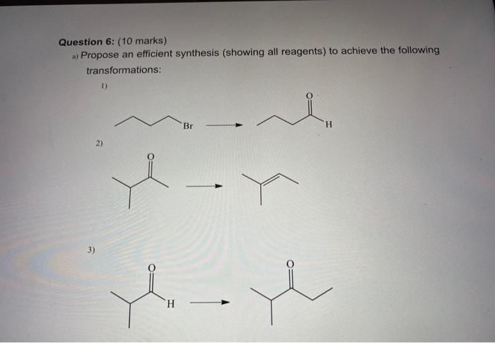 Solved Propose an efficient synthesis showing all reagents | Chegg.com