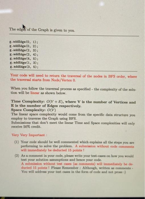 Solved Kindly use java and use comments for better | Chegg.com