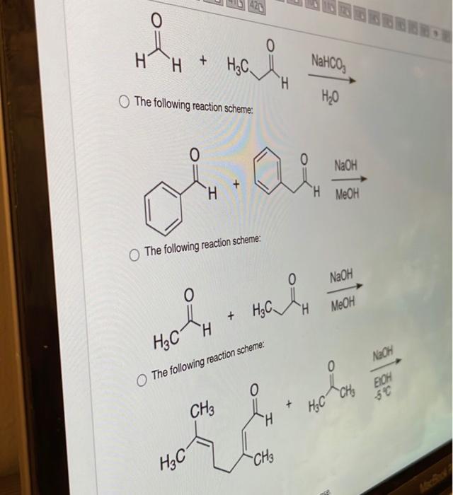 Solved The following reaction scheme: The following reaction | Chegg.com