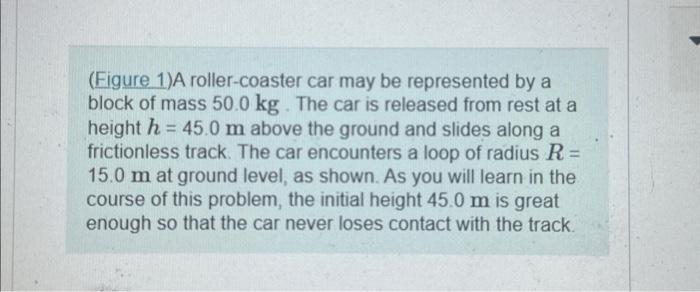 Solved Find the minimum initial height hmin at which the | Chegg.com