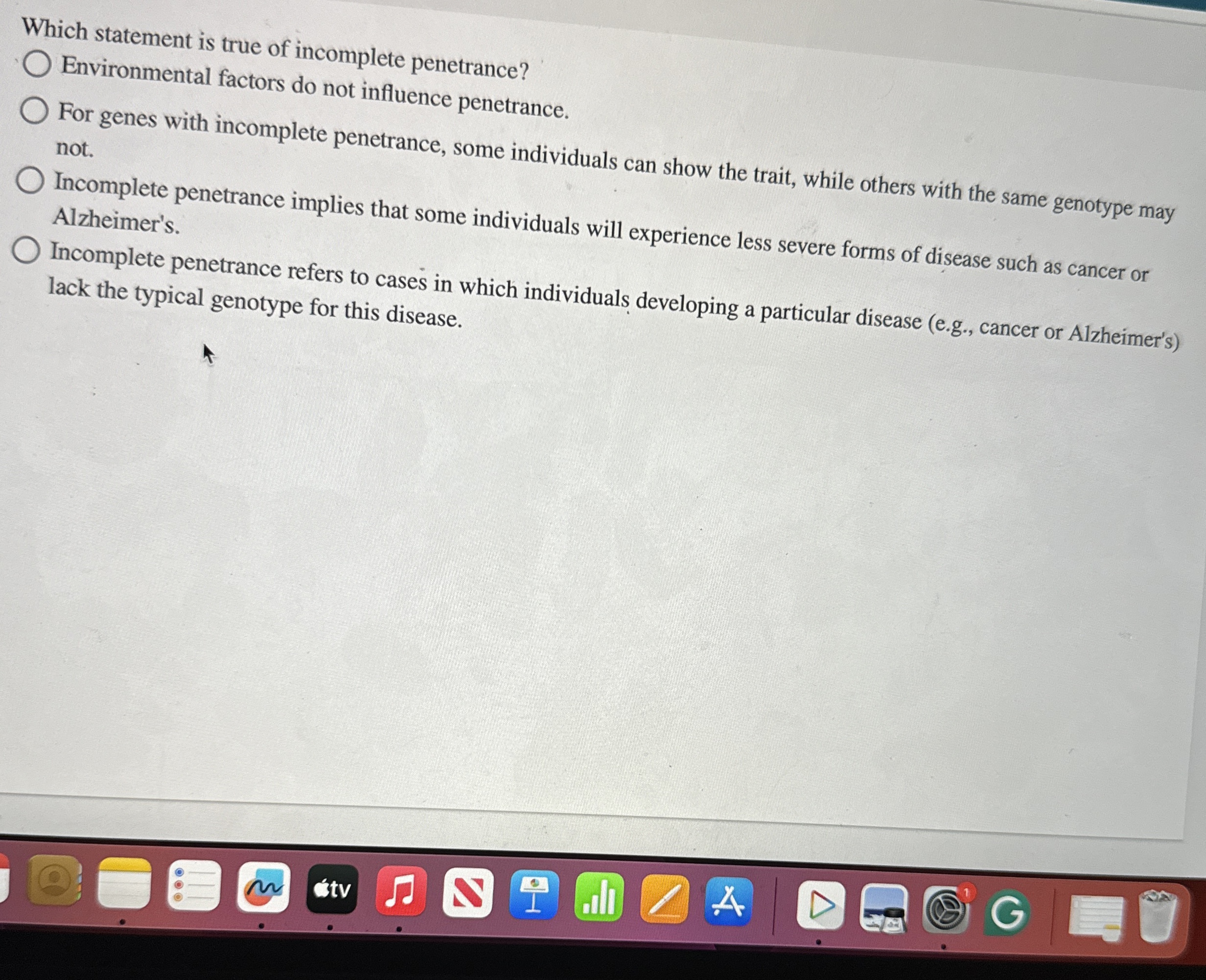 Solved Which statement is true of incomplete | Chegg.com