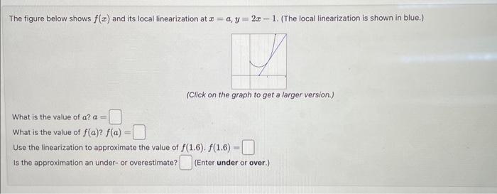 The figure below shows f(x) and its local | Chegg.com