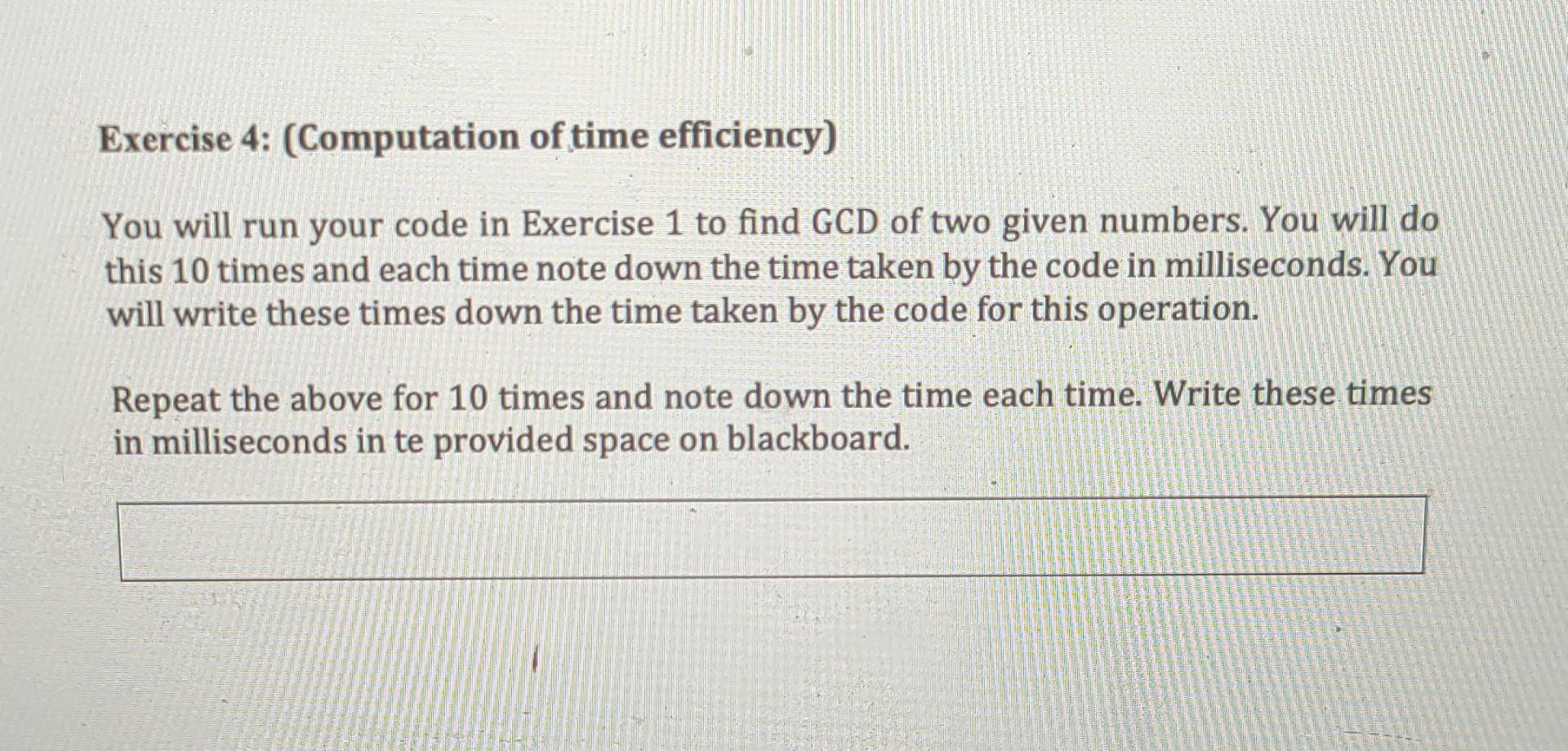 Solved Xercise 1 Finding Greatest Common Divisor In