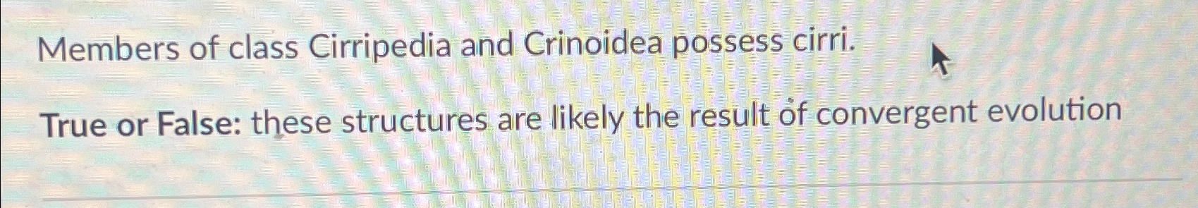 Solved Members of class Cirripedia and Crinoidea possess | Chegg.com