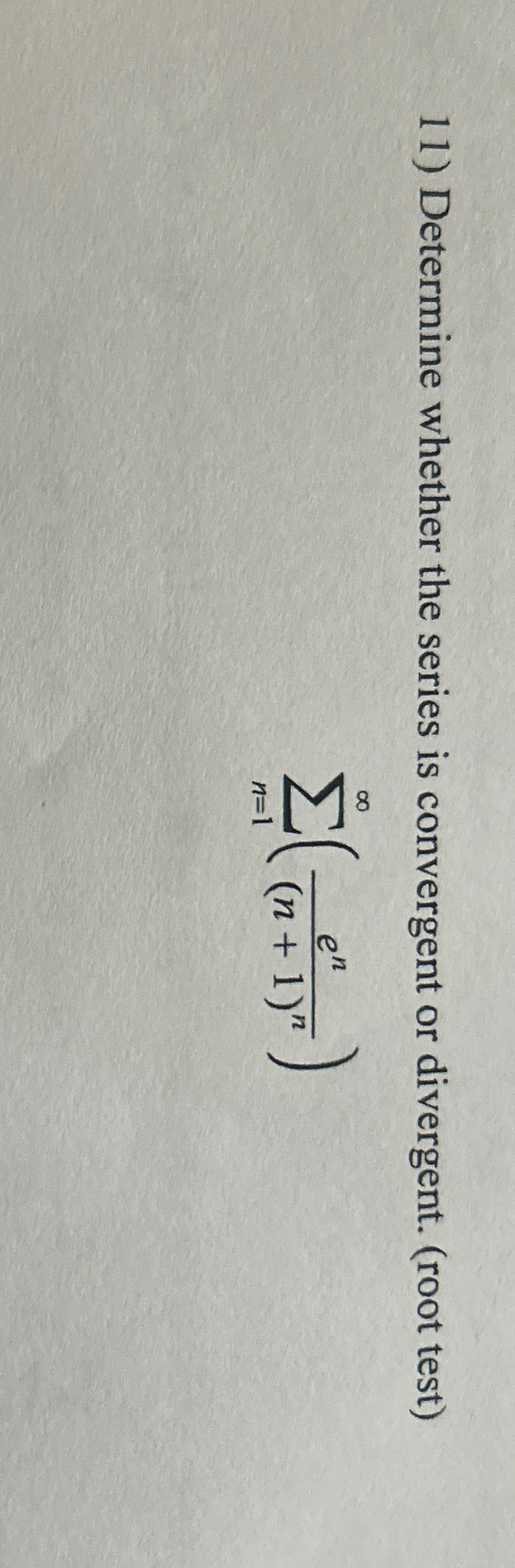 Solved Determine whether the series is convergent or | Chegg.com