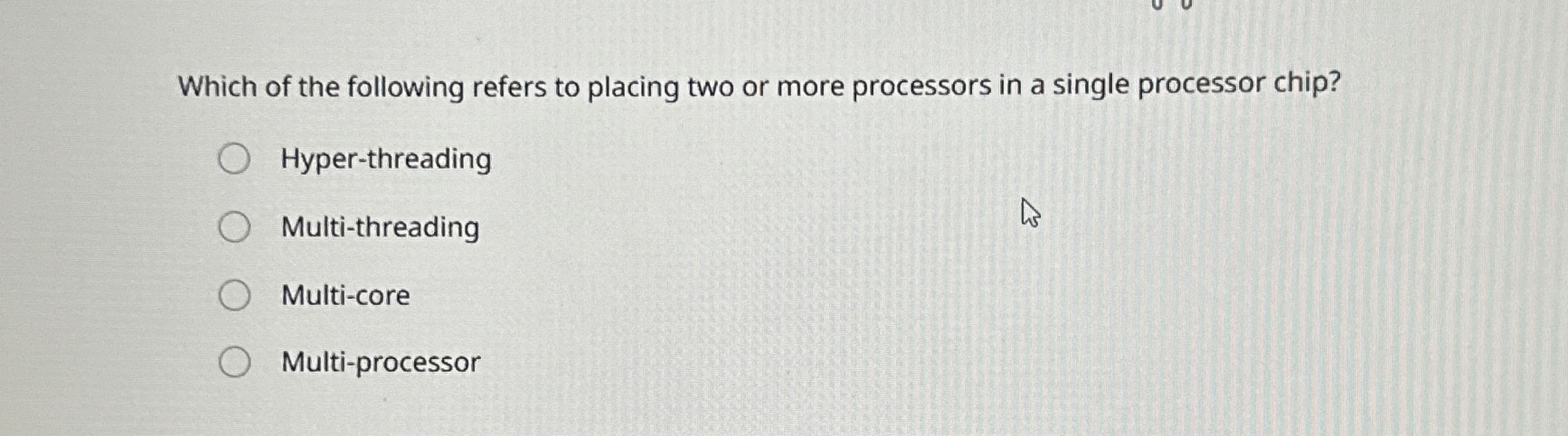 Solved Which of the following refers to placing two or more | Chegg.com