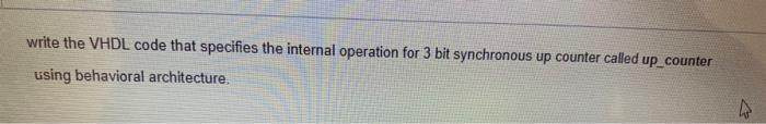 Solved write the VHDL code that specifies the internal | Chegg.com