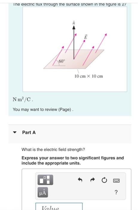 Solved Ine electric mux through the surtace snown in the | Chegg.com
