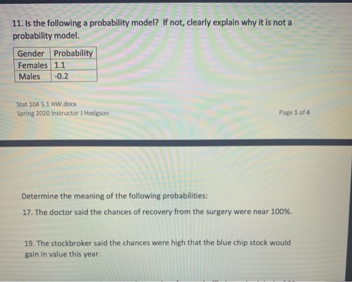 Solved 4. List the three methods for assigning probability. | Chegg.com