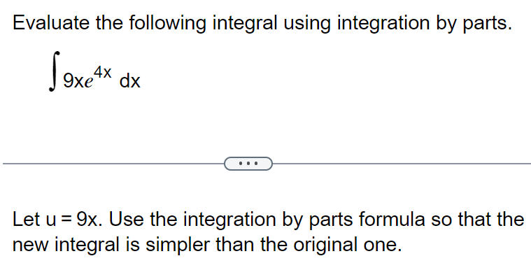 Solved Evaluate the following integral using integration by | Chegg.com