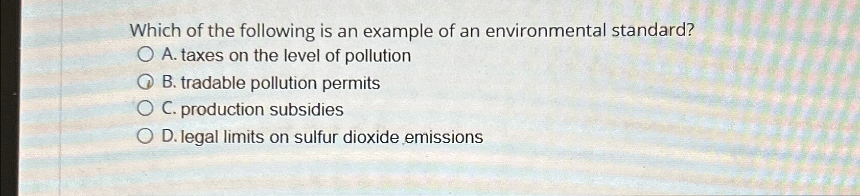 Solved Which of the following is an example of an | Chegg.com