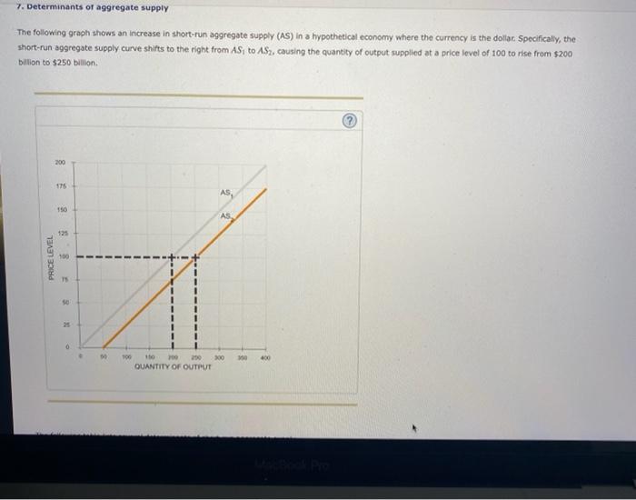 Solved 7. Determinants of aggregate supply The following | Chegg.com